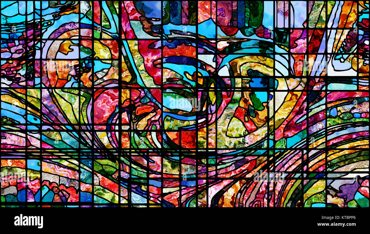 Advance of Leaded Glass Stock Photo - Alamy