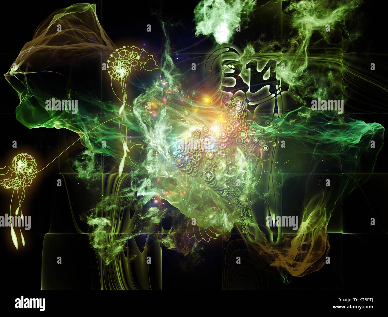 Unfolding of Math Visualization Stock Photo - Alamy
