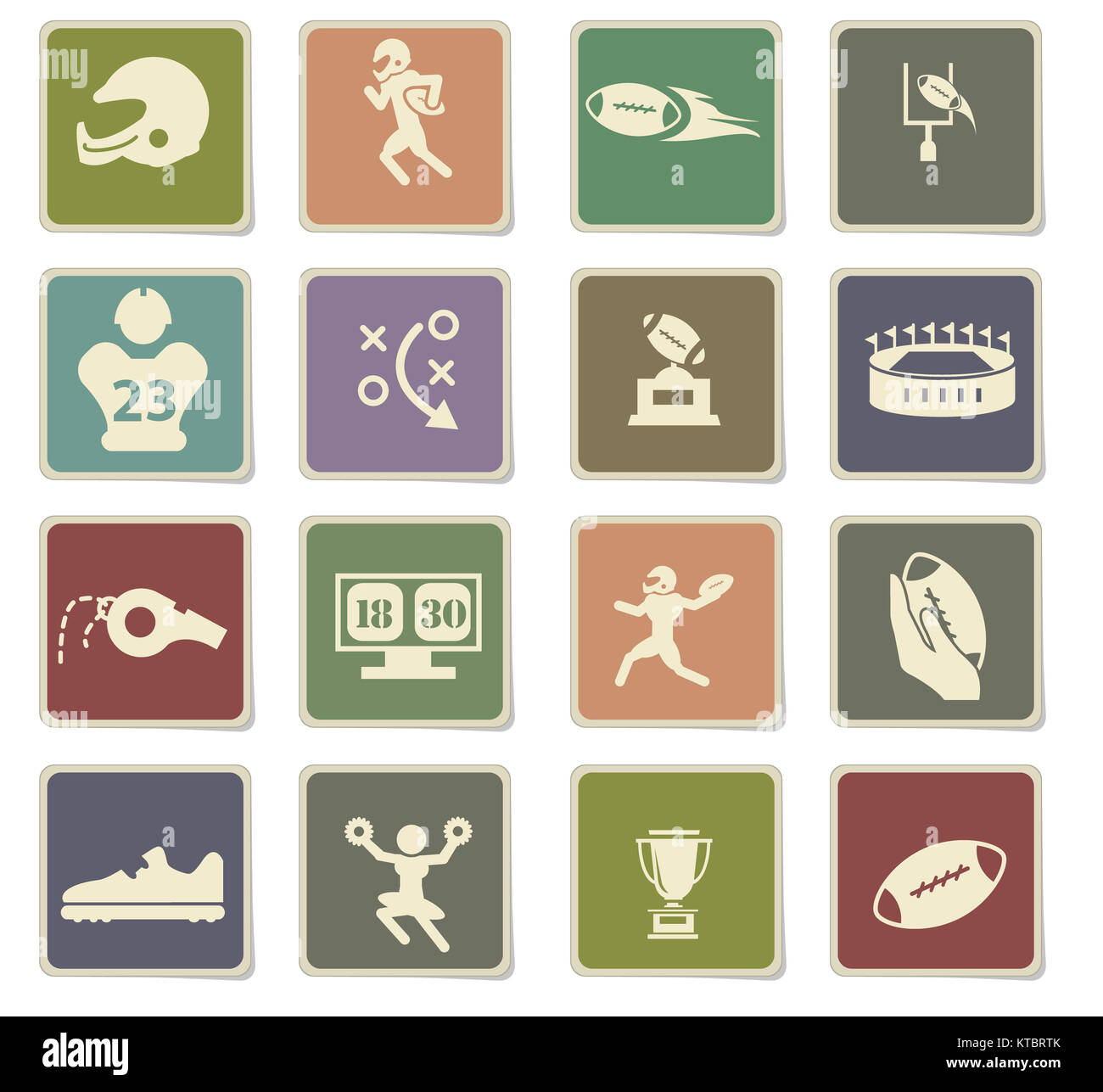 american football icon set Stock Photo - Alamy