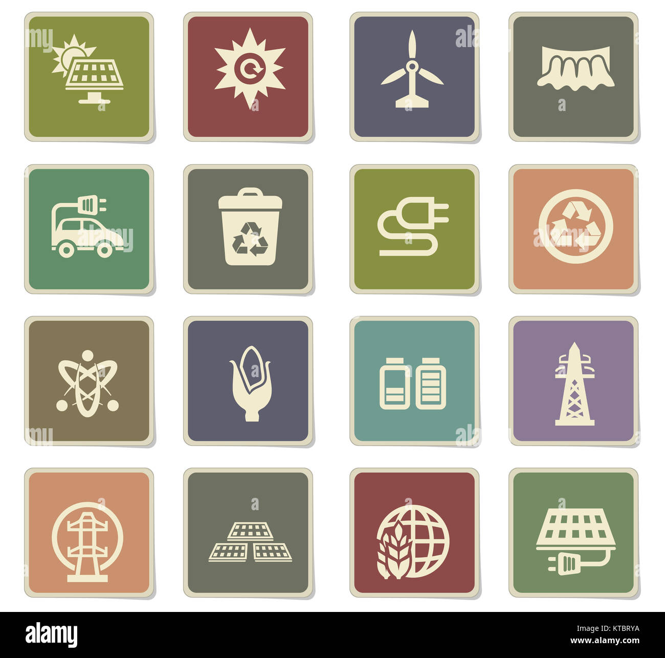 bio fuel icon set Stock Photo - Alamy