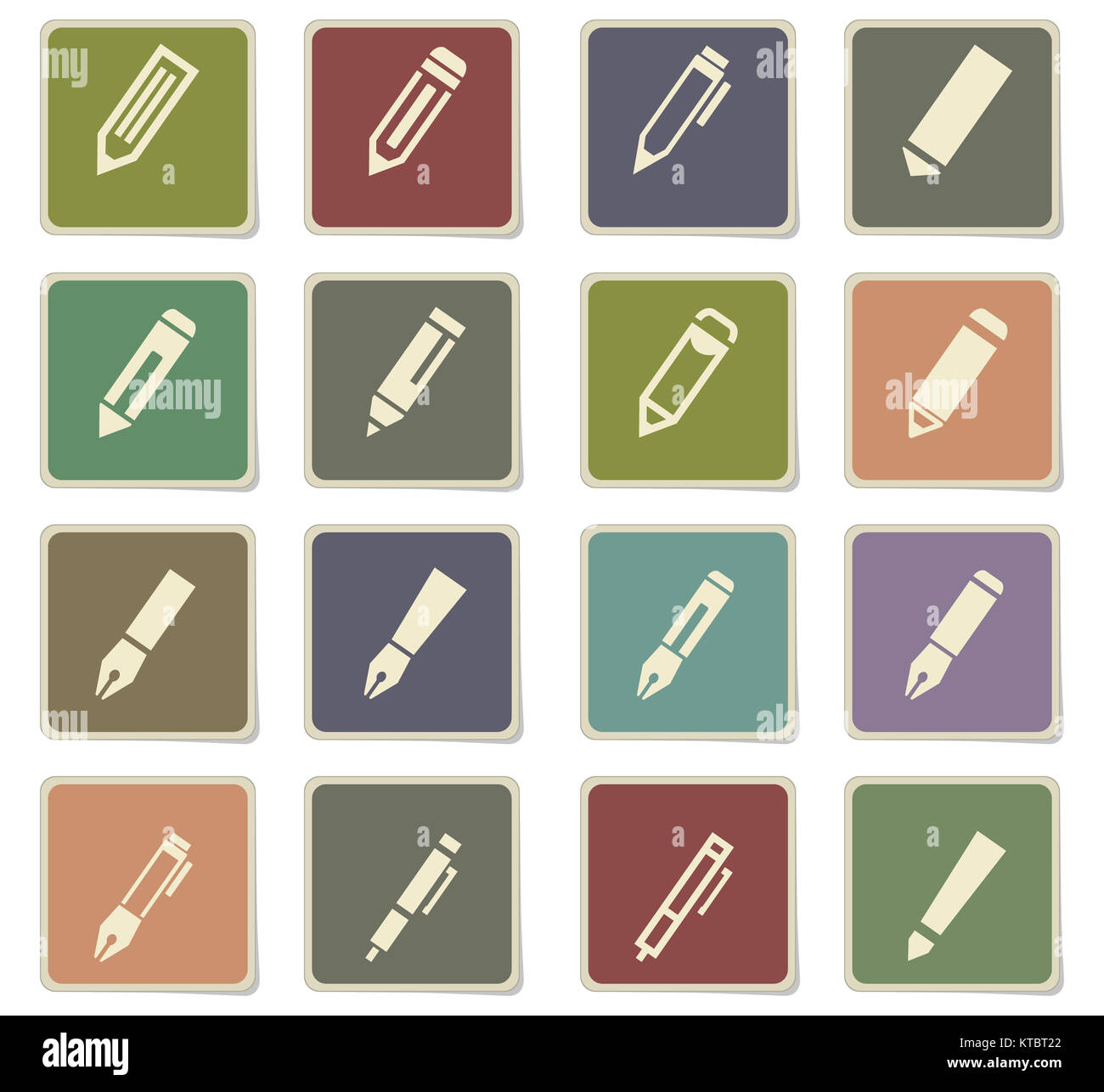 edit icon set Stock Photo - Alamy