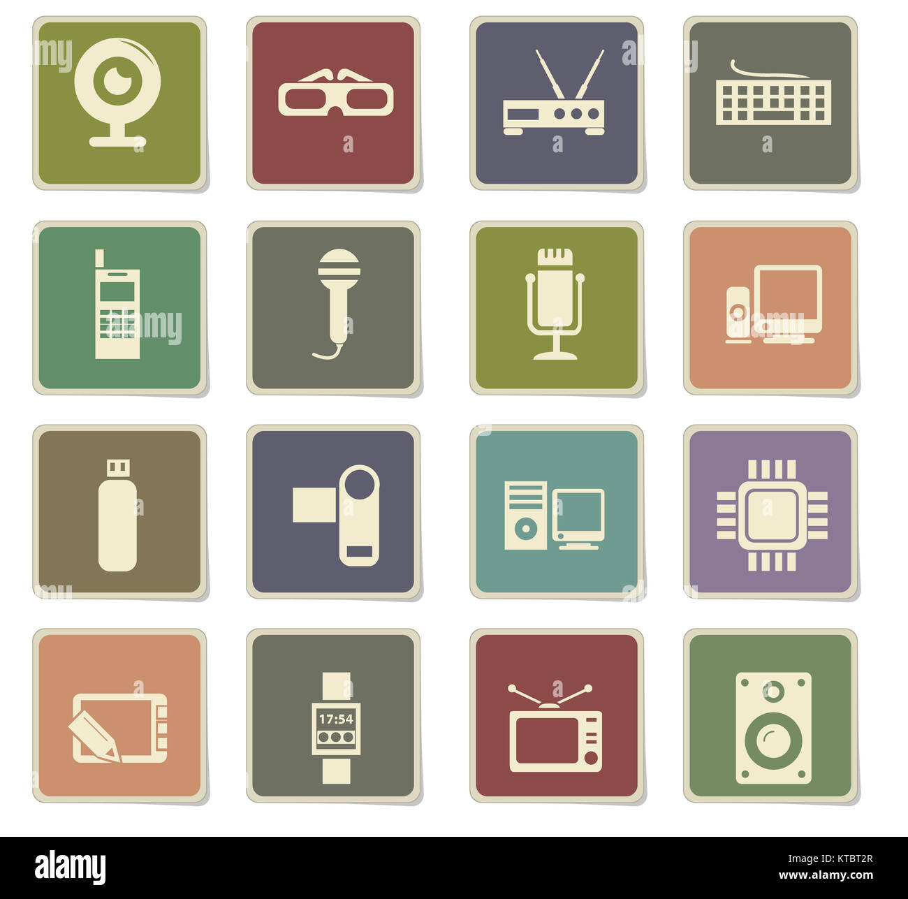 gadget icon set Stock Photo - Alamy