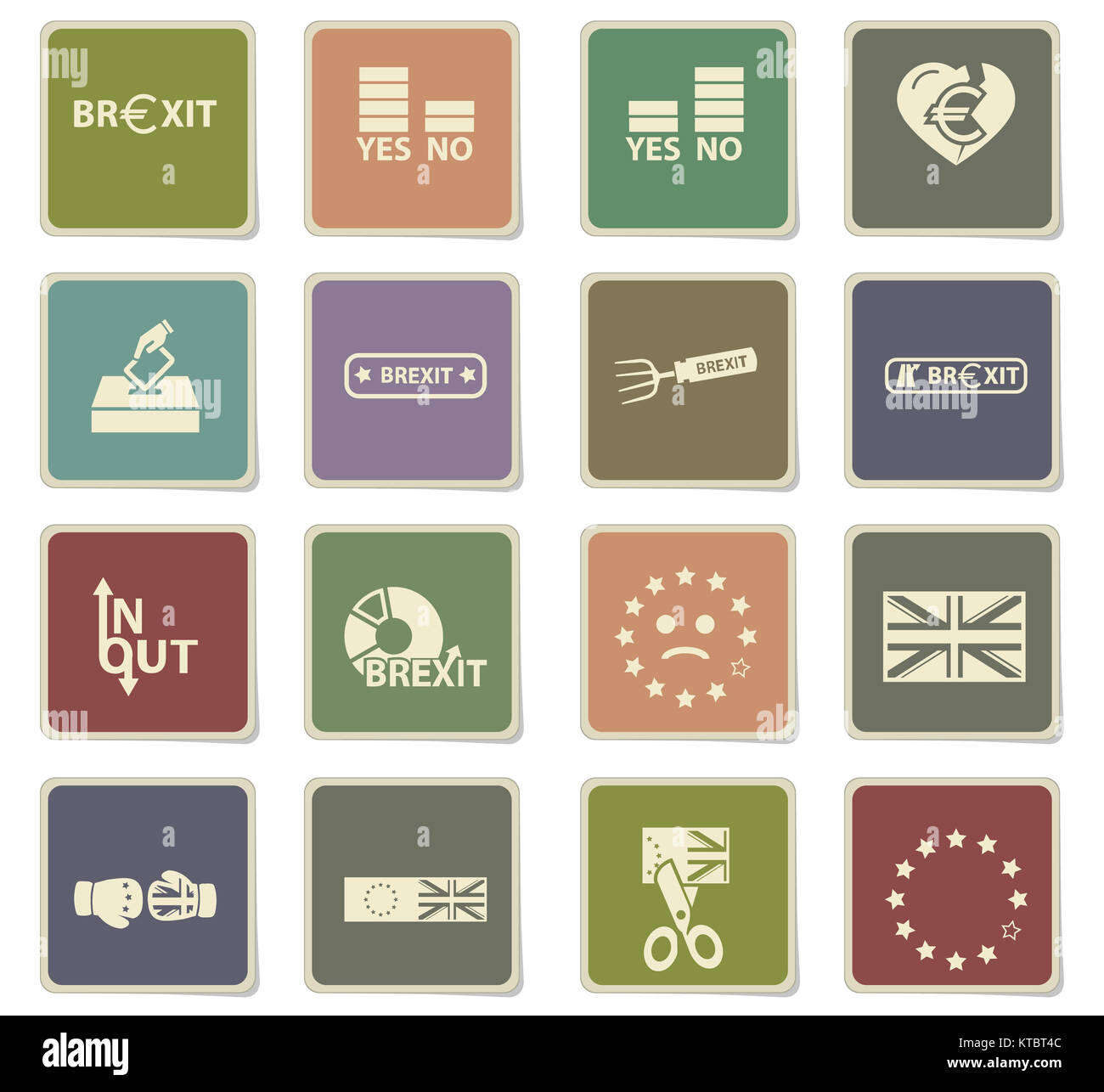 brexit icon set Stock Photo - Alamy