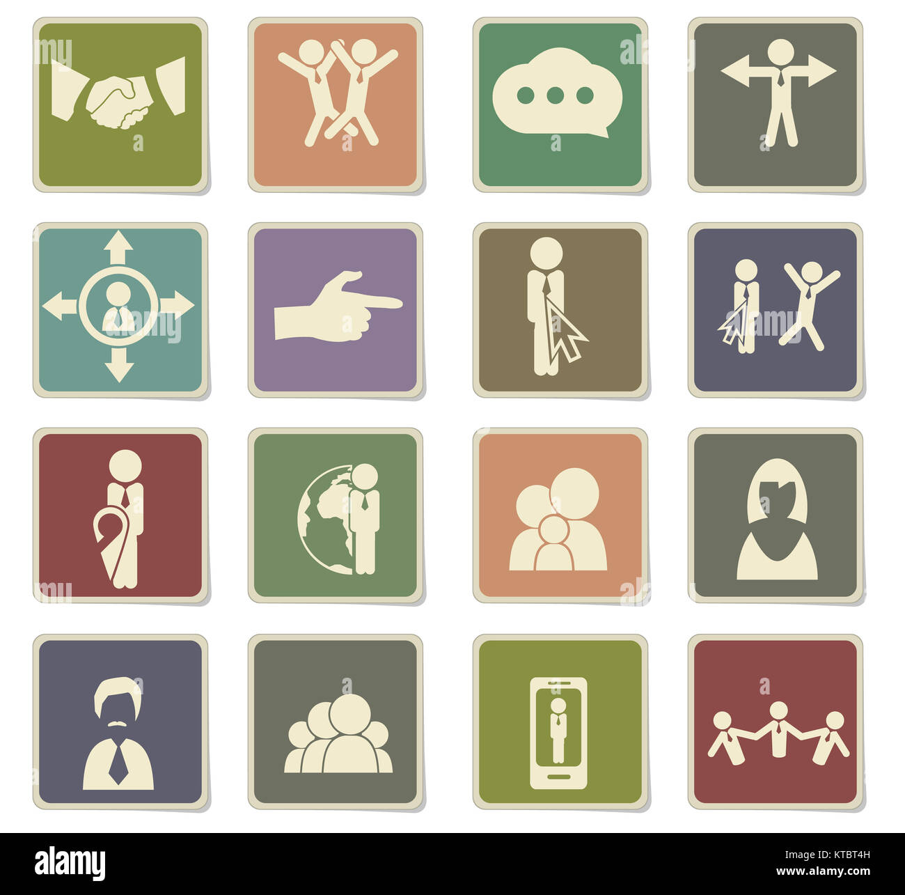 community icon set Stock Photo - Alamy
