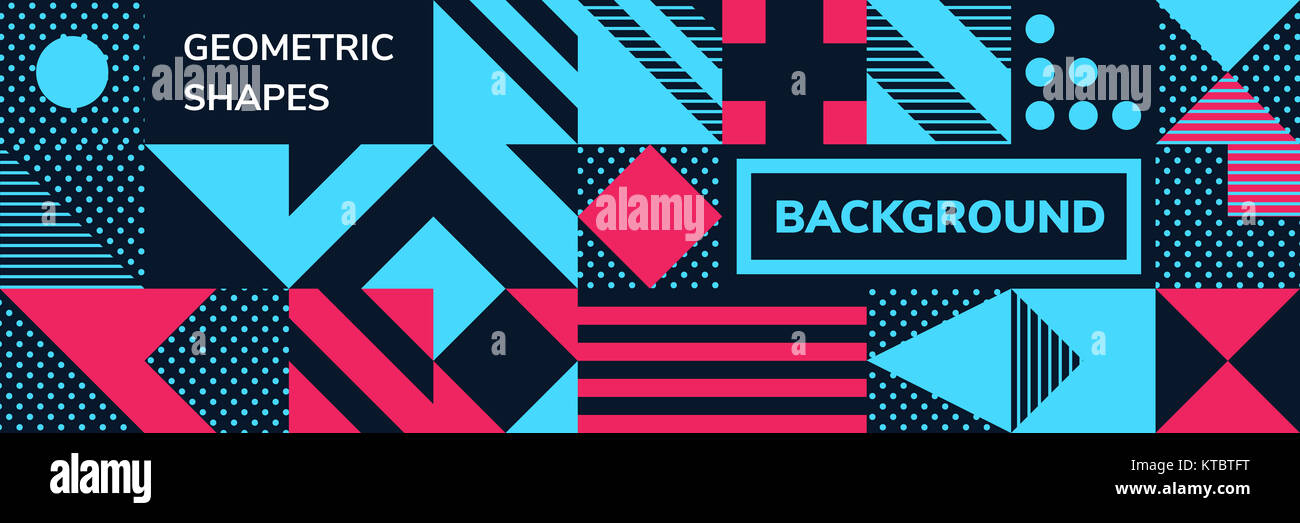 Modern memphis graphics hi-res stock photography and images - Alamy