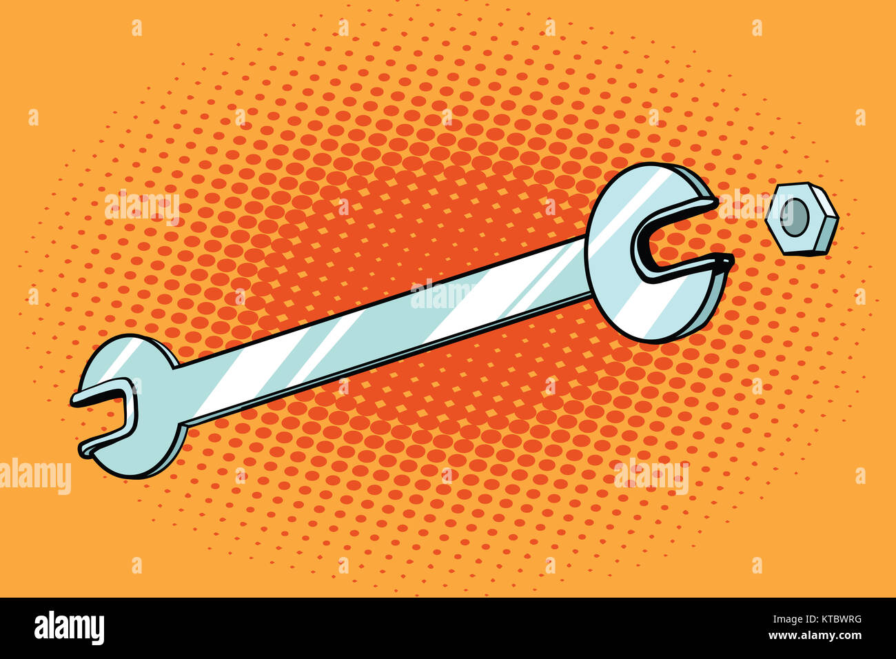 wrench work tool Stock Photo - Alamy