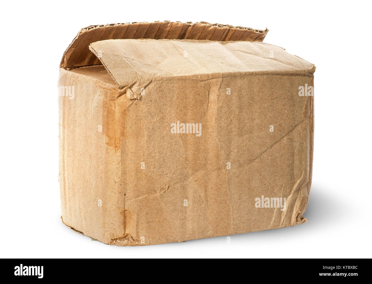 Worn old cardboard box Stock Photo - Alamy