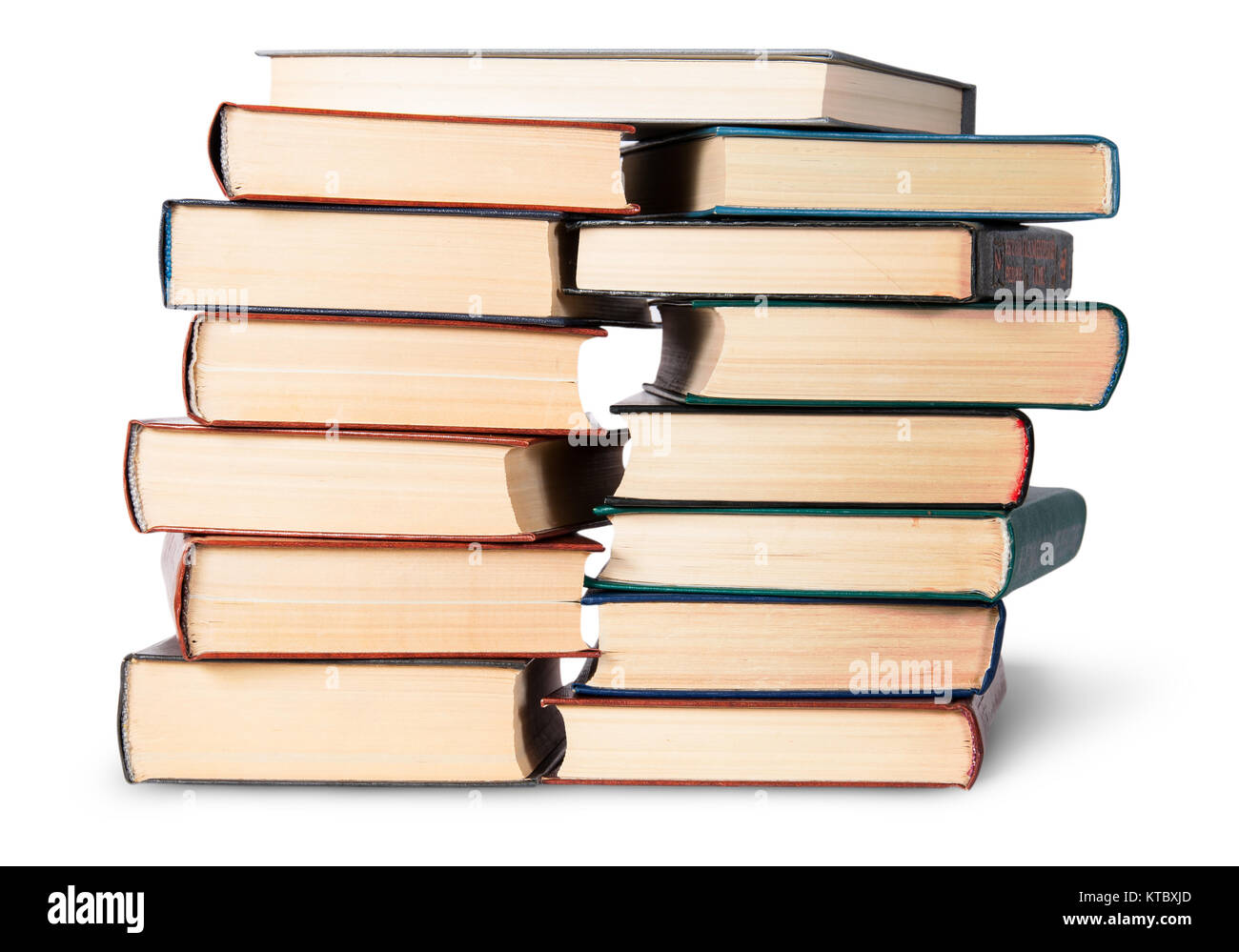 Closeup stacked old books hi-res stock photography and images - Alamy
