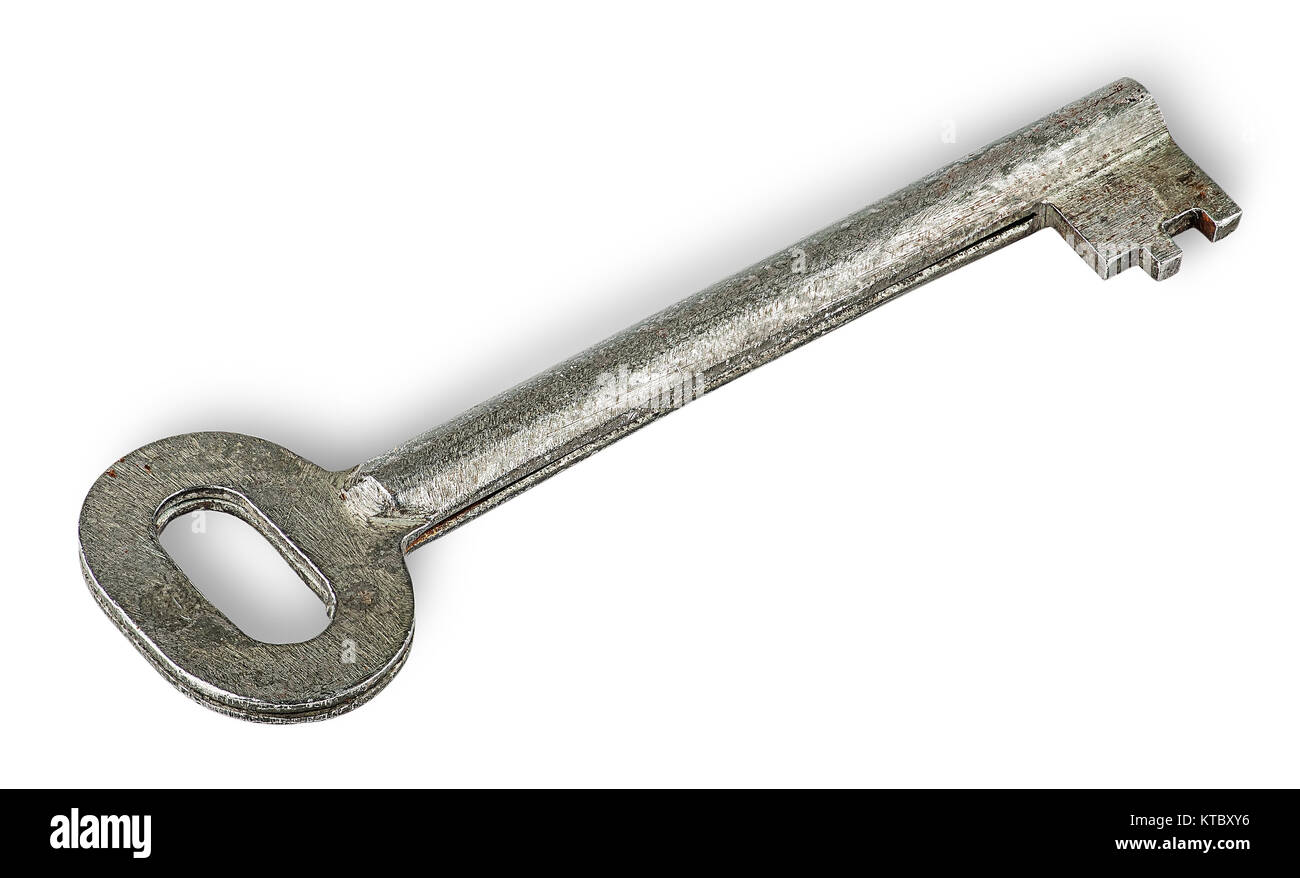 Old rusty big key rotated Stock Photo - Alamy