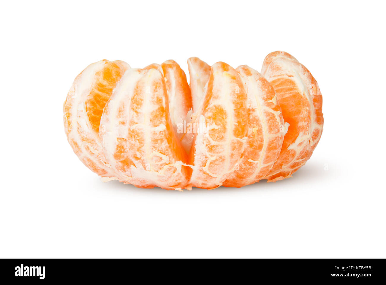 Peeled And The Broken Tangerine Stock Photo - Alamy