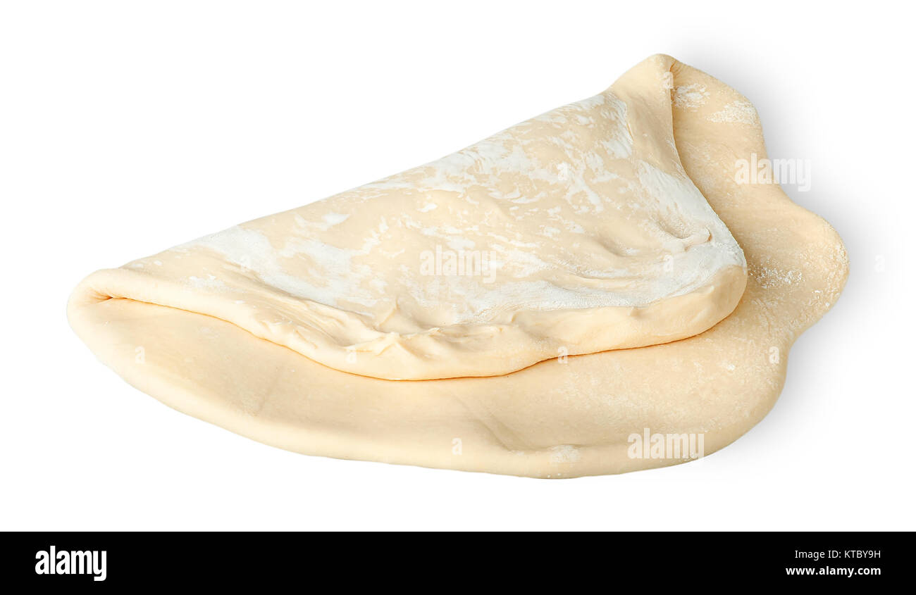 Roll the piece of dough folded in half Stock Photo - Alamy