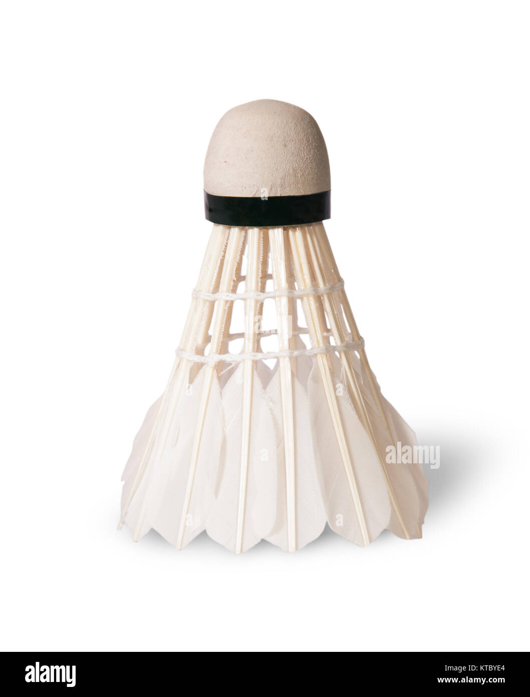 Single feather shuttlecocks Stock Photo - Alamy