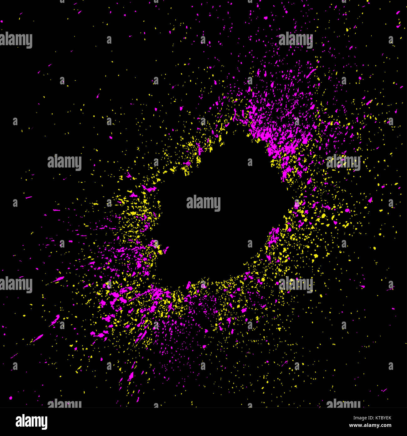 Colorful acrylic explosion paint splatter. Small drops, spots of Stock ...