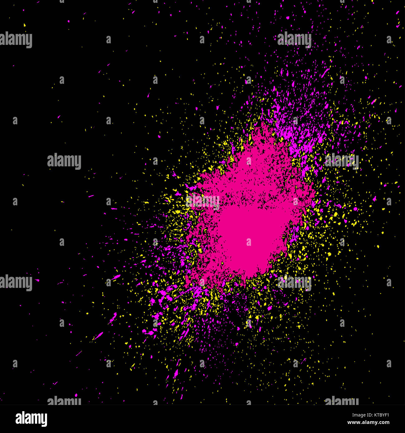 Colorful acrylic explosion paint splatter. Small drops, spots of Stock ...