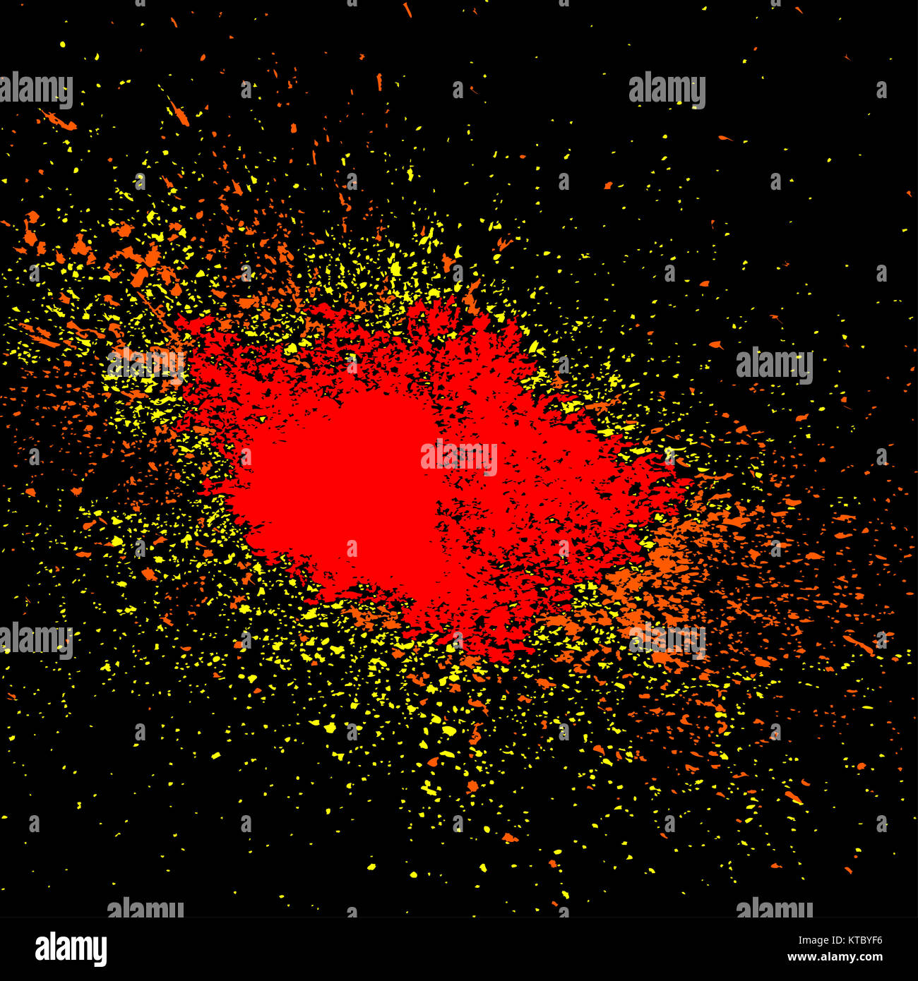 Colorful acrylic explosion paint splatter. Small drops, spots of Stock ...