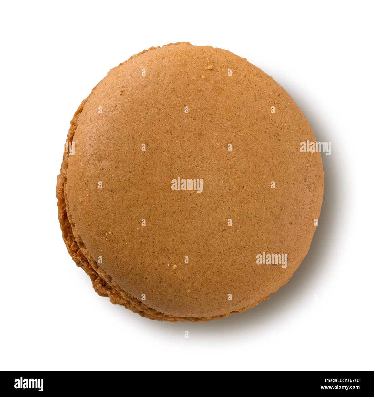 Brown macaron isolated Stock Photo - Alamy