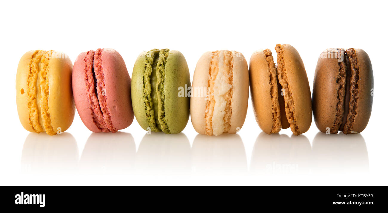 Row of macarons Stock Photo - Alamy