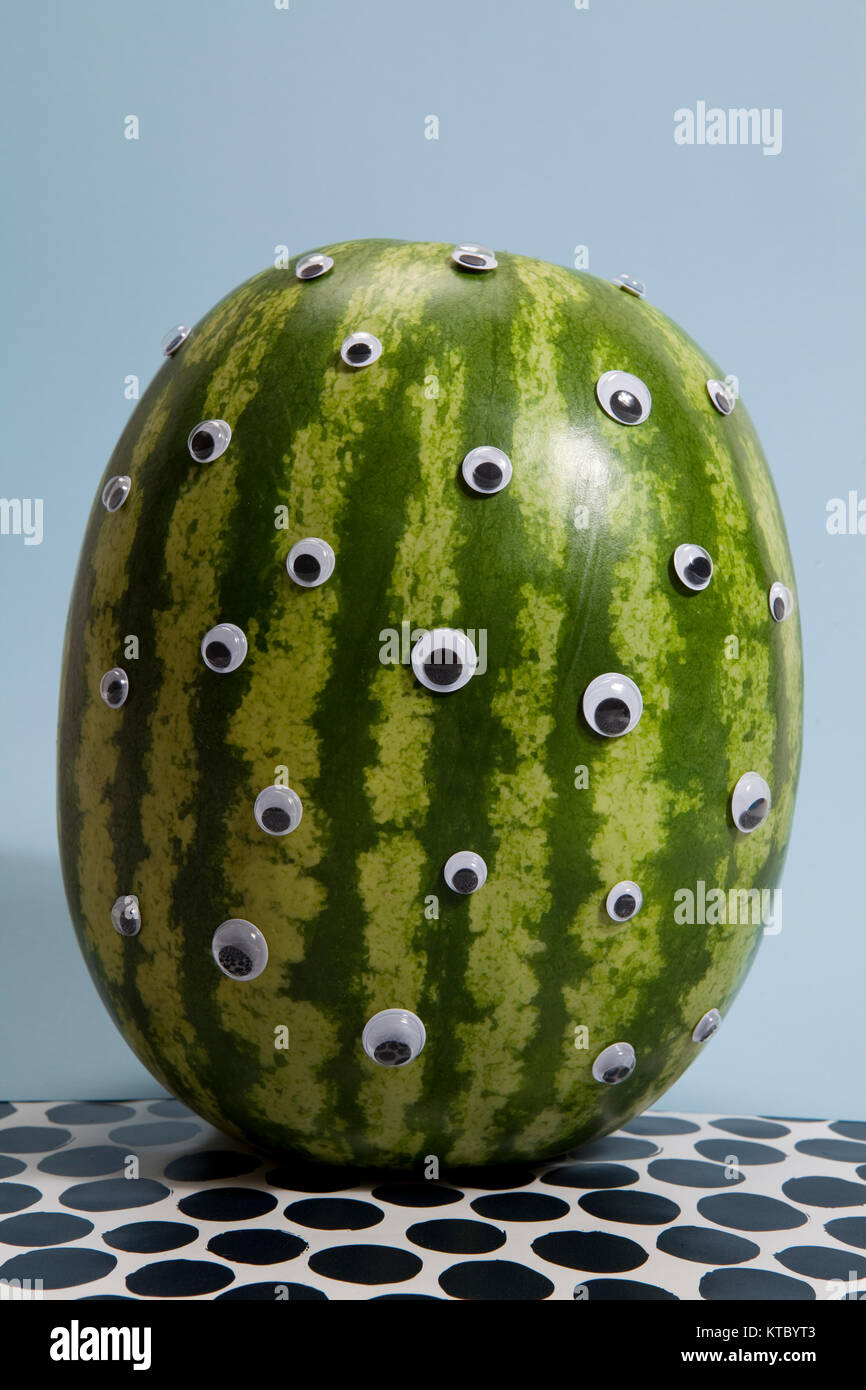 Freak watermelon blue and pink Stock Photo - Alamy