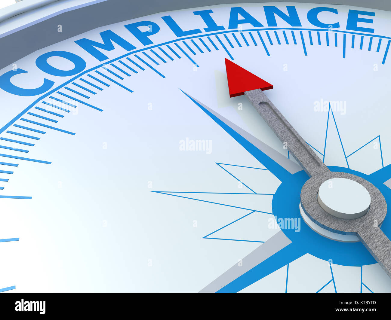 Compliance word on compass isolated Stock Photo - Alamy