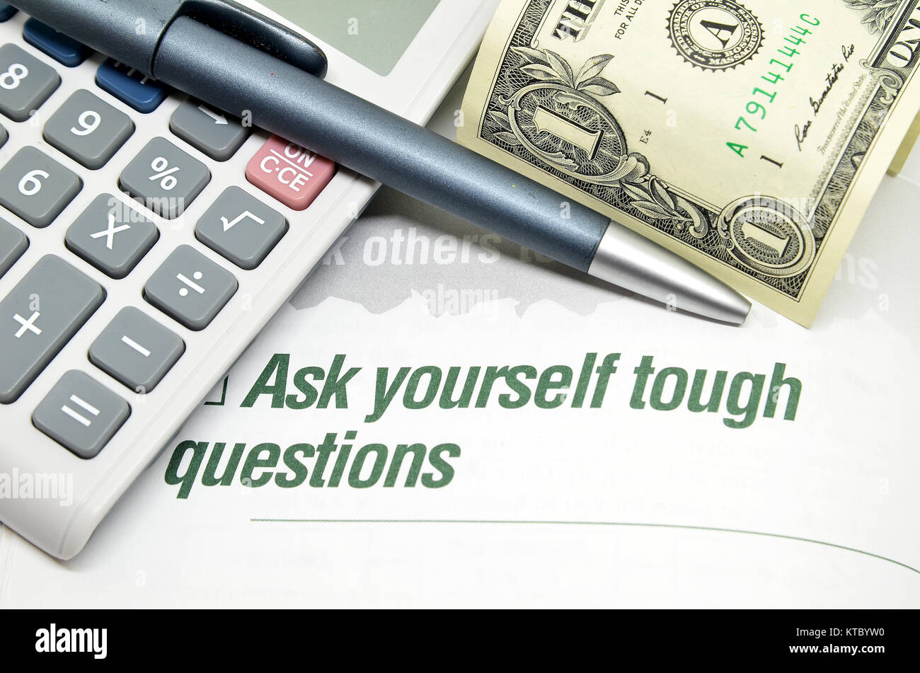 Ask yourself tough questions Stock Photo - Alamy