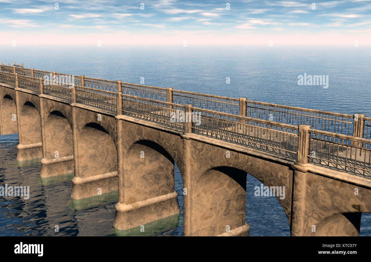 bridge over the sea Stock Photo - Alamy
