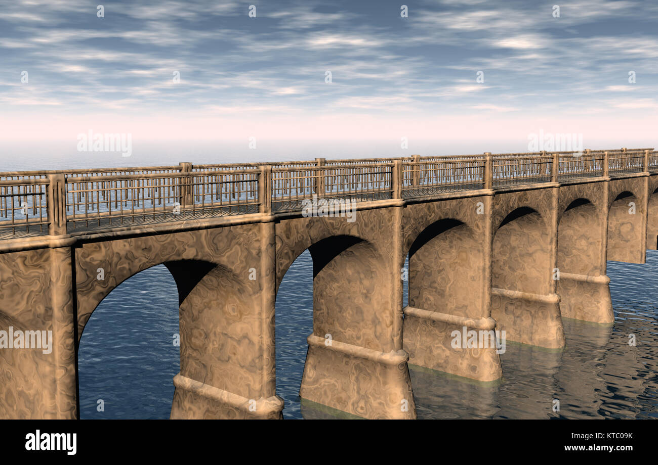 bridge over the sea Stock Photo - Alamy