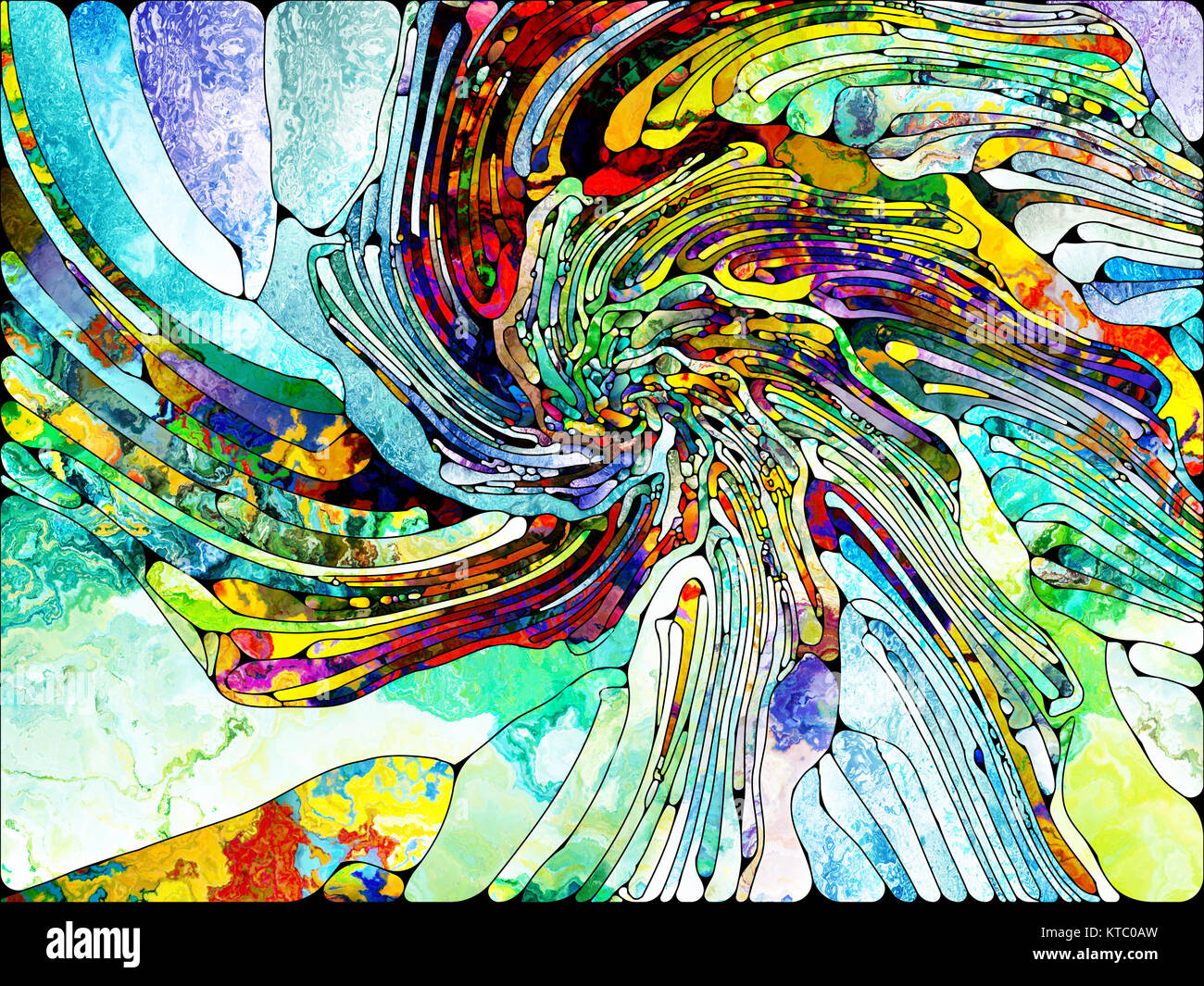 Advance of Leaded Glass Stock Photo - Alamy