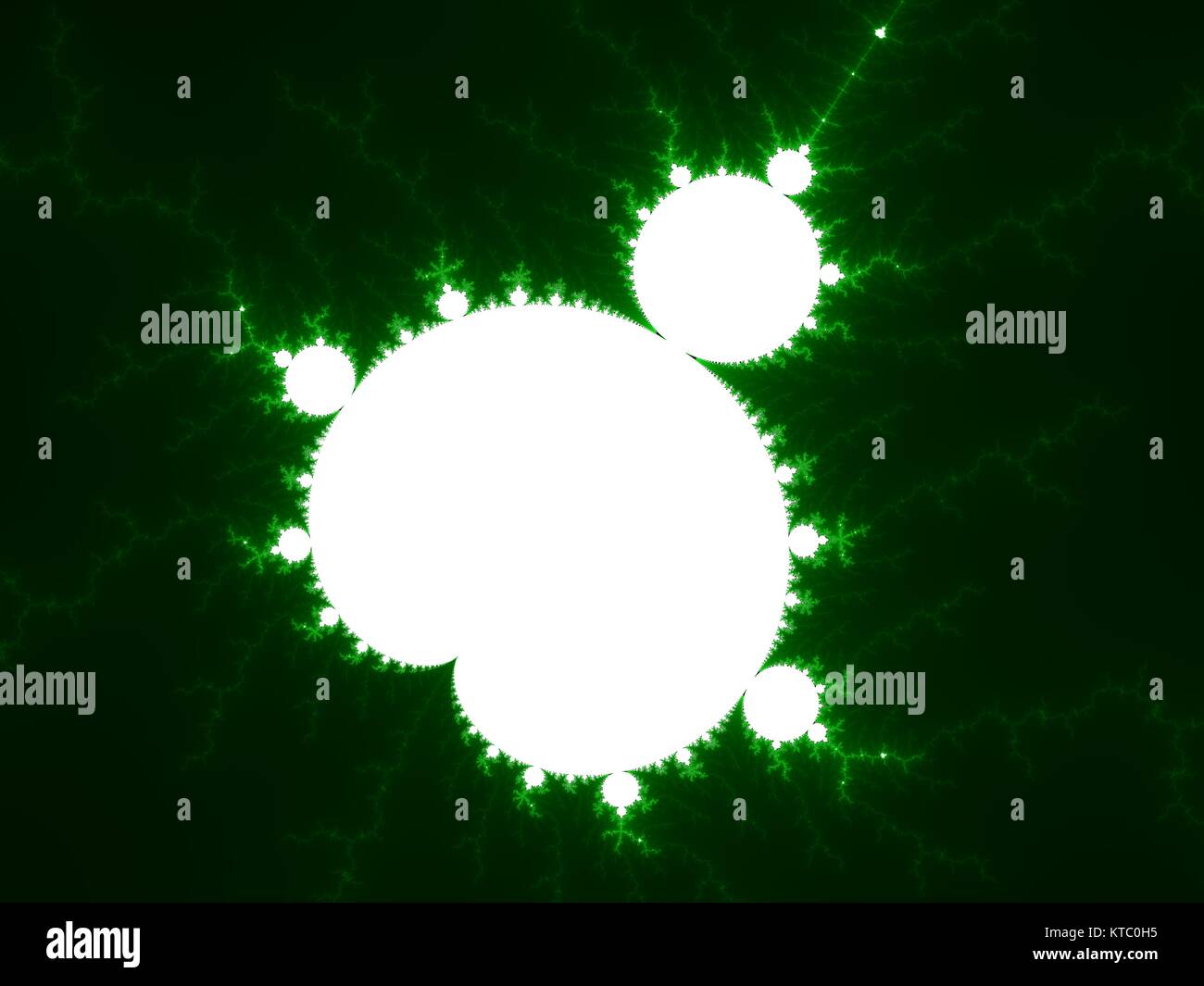 Green fractal background Stock Photo - Alamy