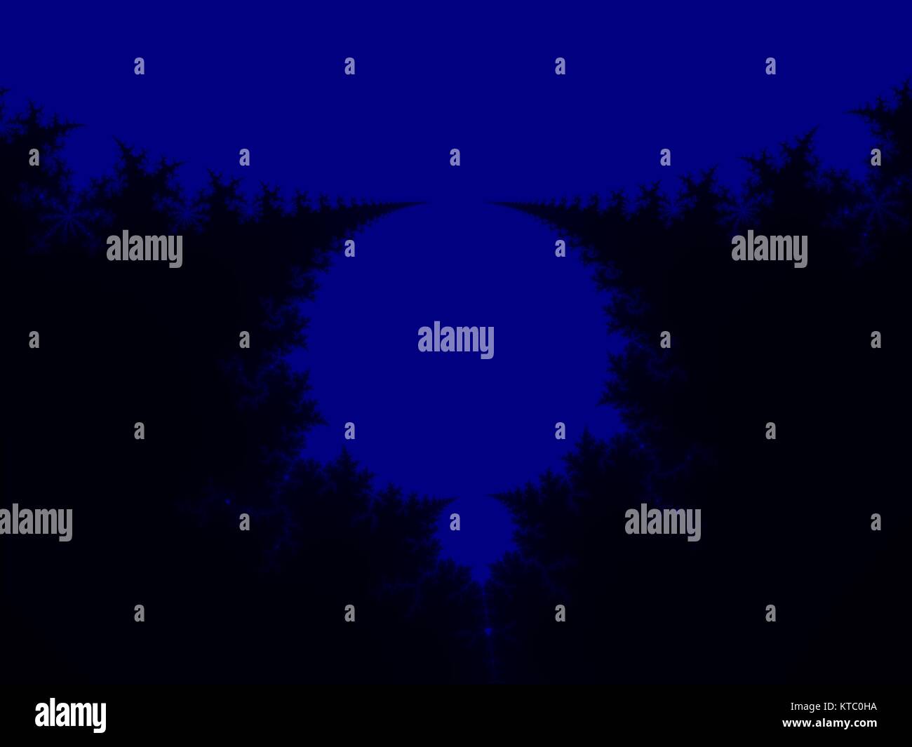 Blue fractal background Stock Photo - Alamy