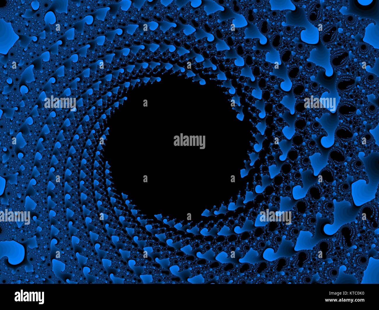 Blue fractal background Stock Photo - Alamy