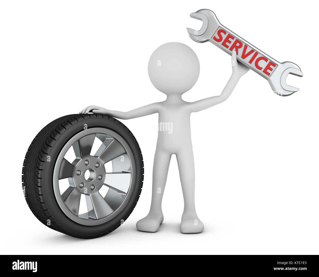 man and a wheel Stock Photo - Alamy