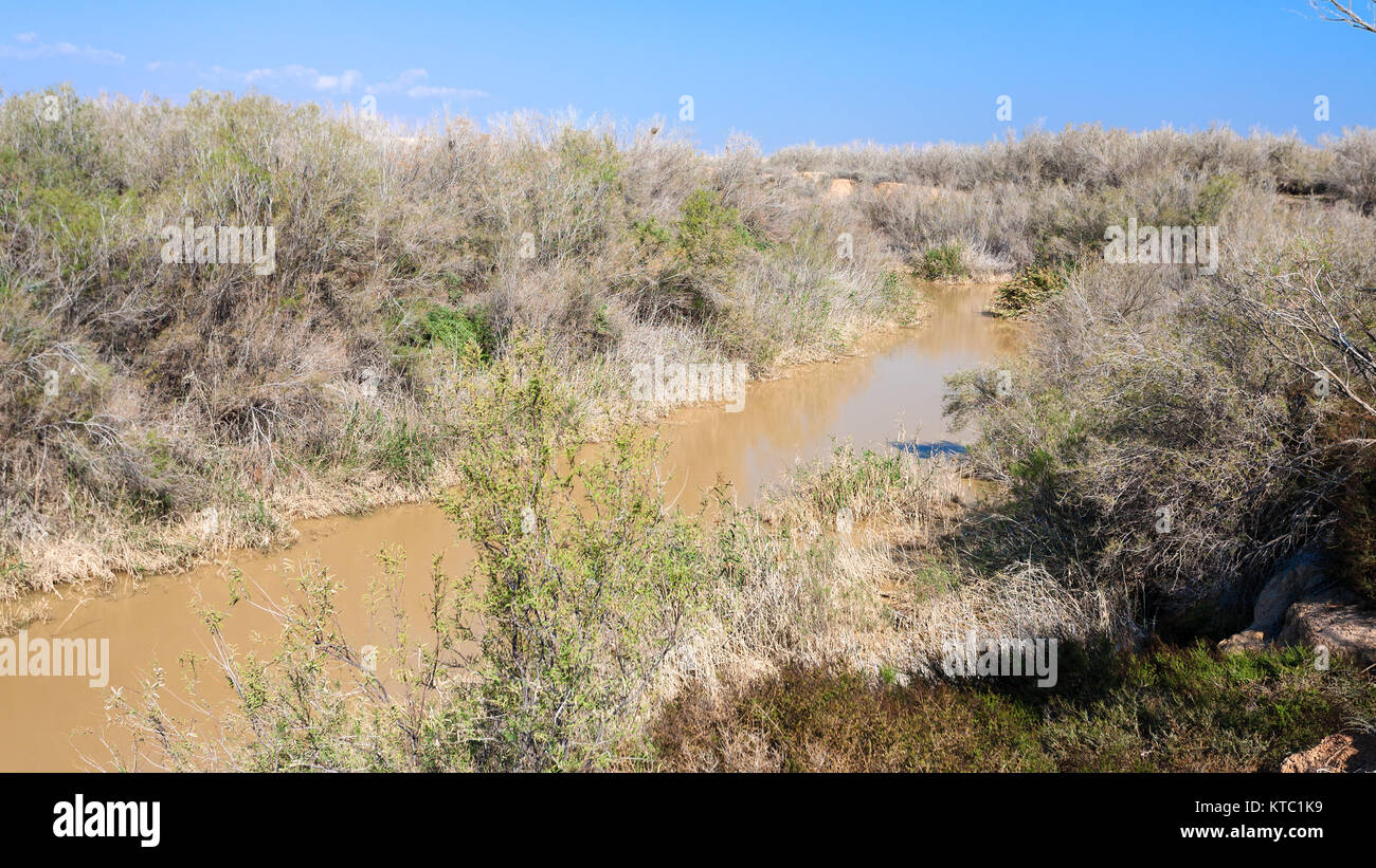 Jordan river in Holy Land near Baptism Site Stock Photo - Alamy