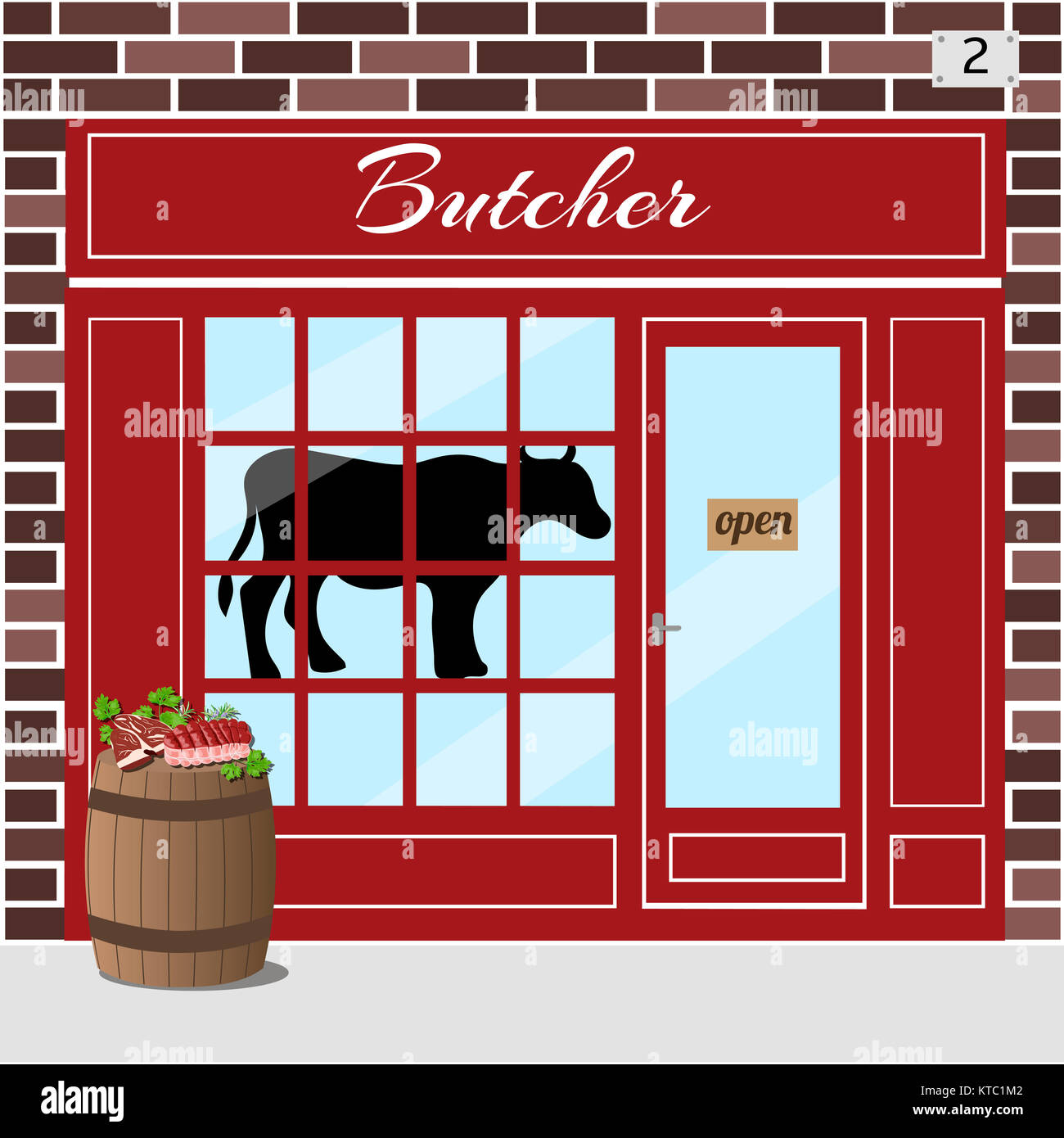 Butcher shop. Meat store Stock Photo - Alamy