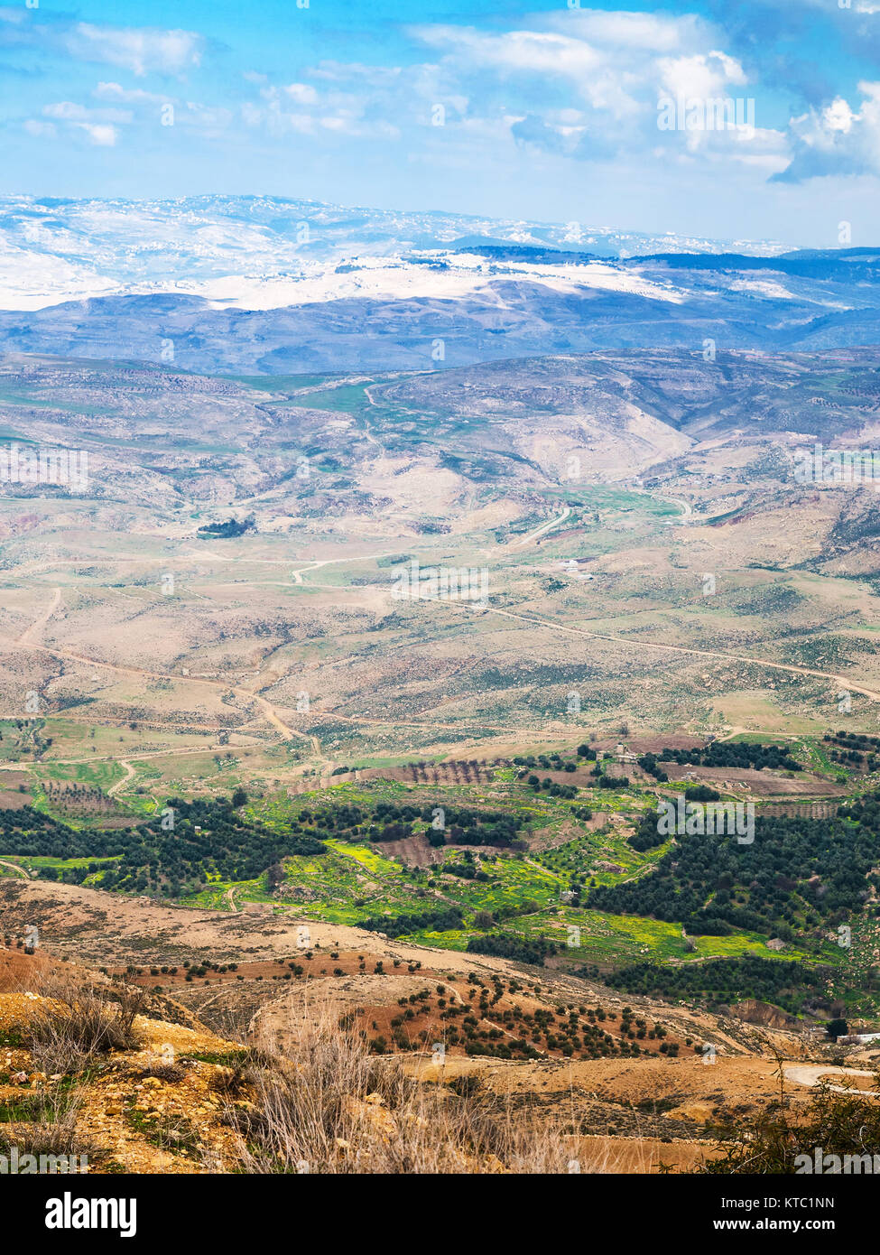 above view of landscape of Promised Land in winter Stock Photo - Alamy