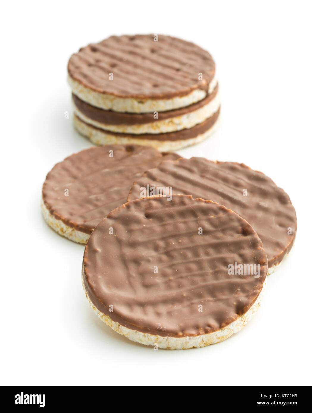 Puffed rice bread with chocolate Stock Photo - Alamy