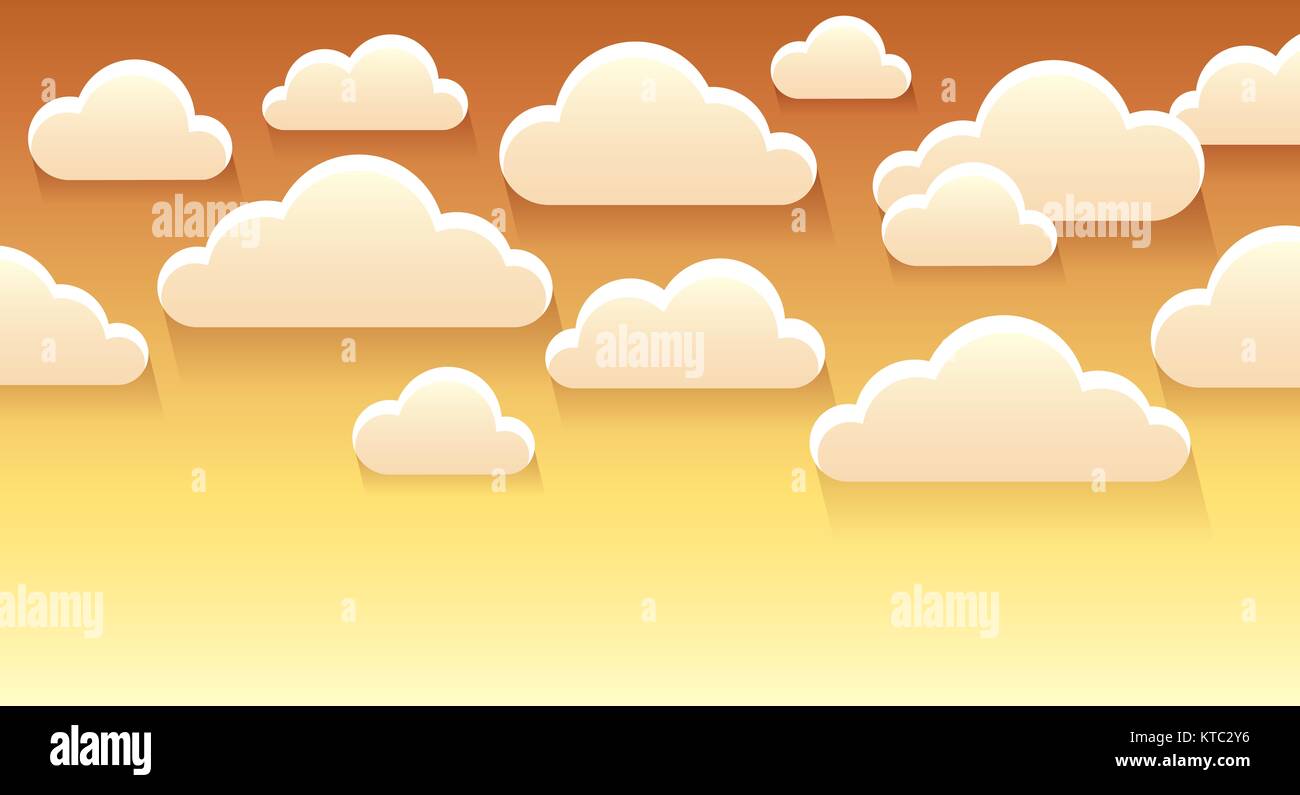 Stylized sky with clouds hi-res stock photography and images - Alamy