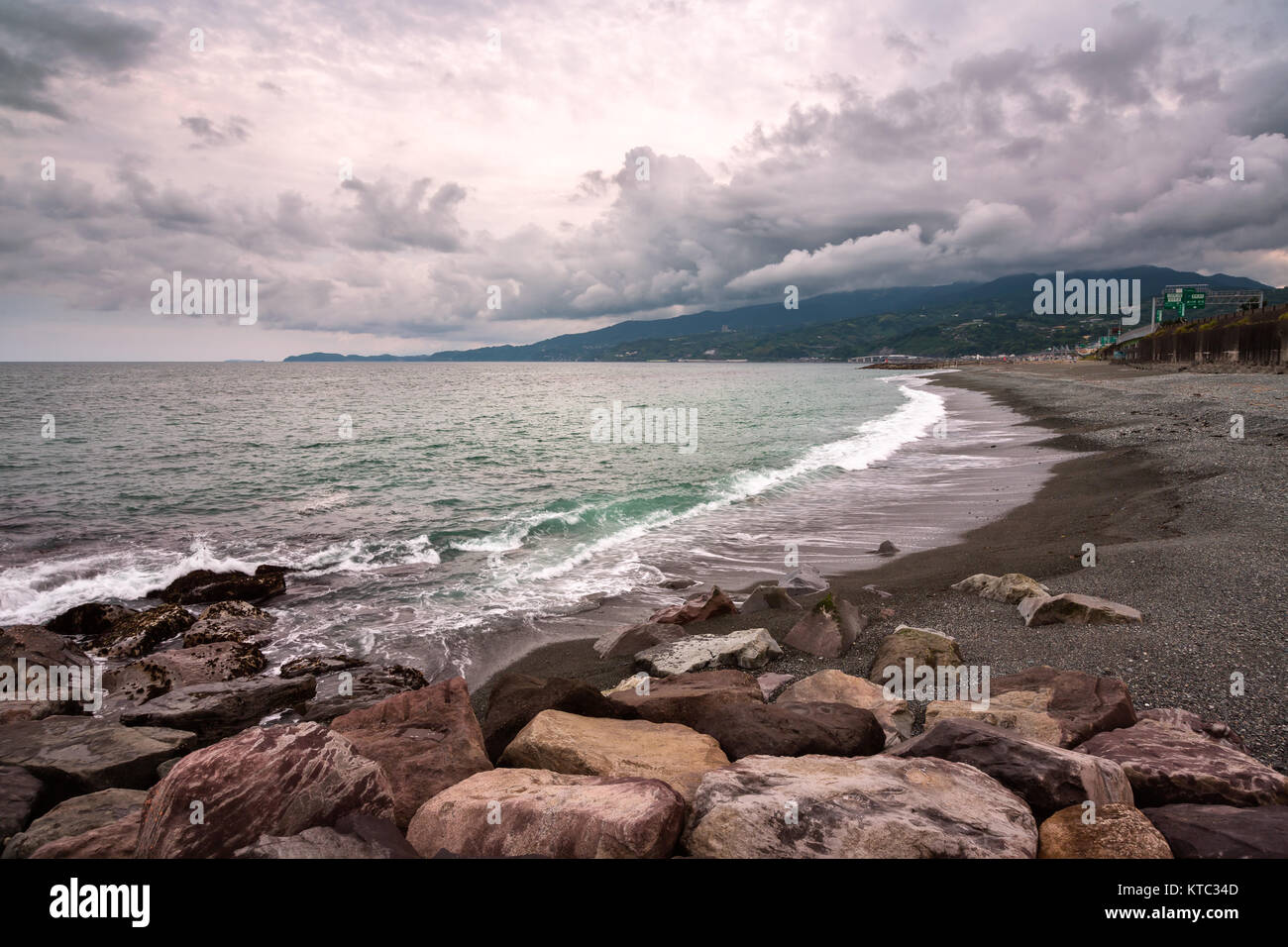 Pebble Beach in Odawara, Kanagawa, Japan Stock Photo - Alamy