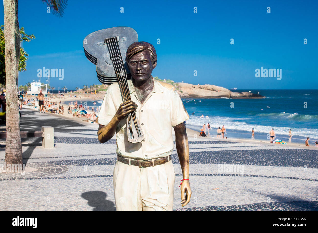 RIO DE JANEIRO, BRAZIL - APRIL 24, 2015: Tom Jobim Statue Inaugurated ...
