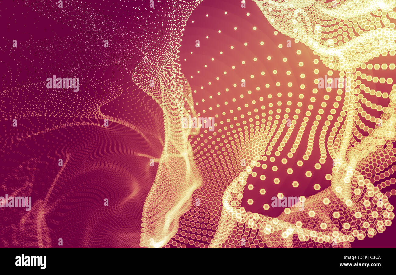 Abstract polygonal space low poly dark background, 3d rendering Stock ...