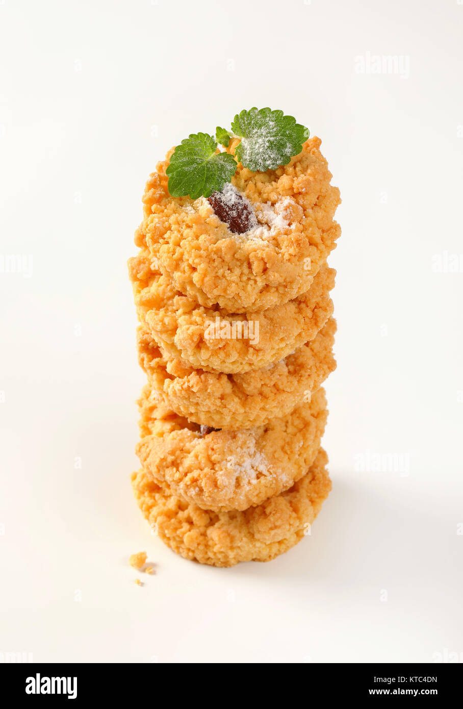 Small almond crumb cookies Stock Photo - Alamy