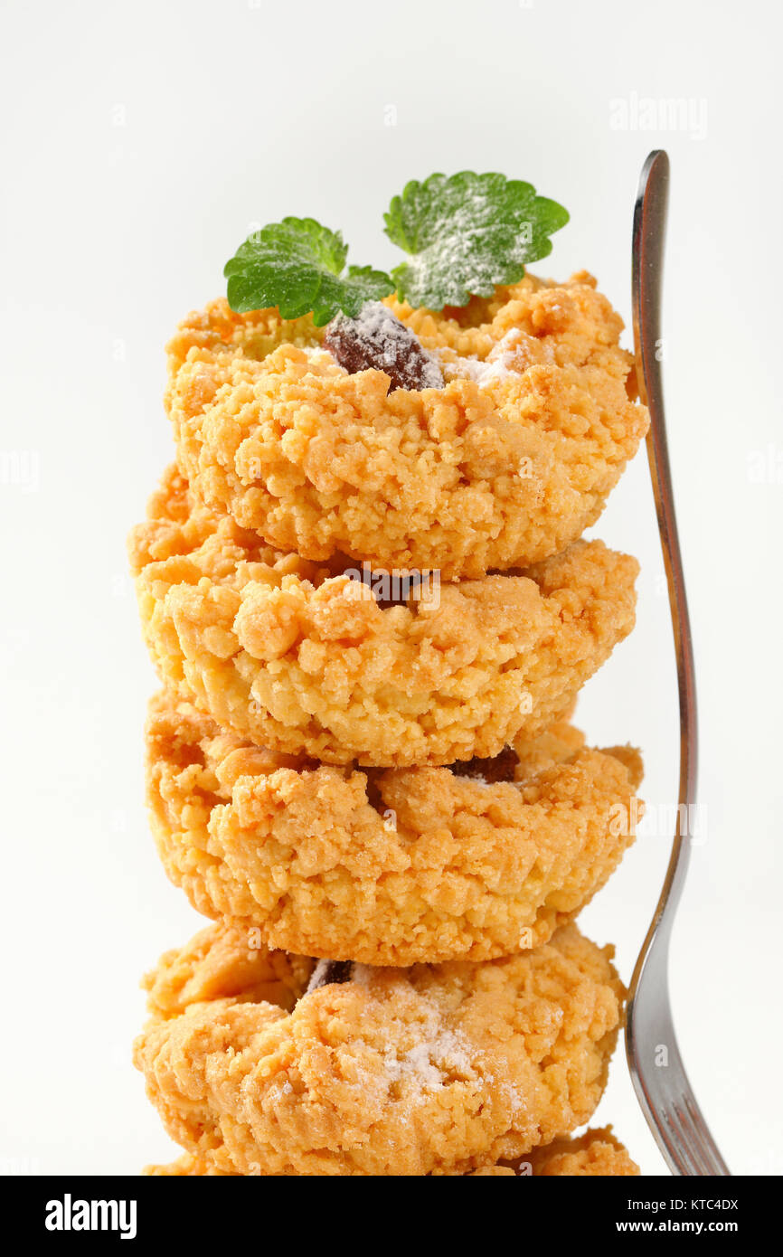 Small almond crumb cookies Stock Photo - Alamy