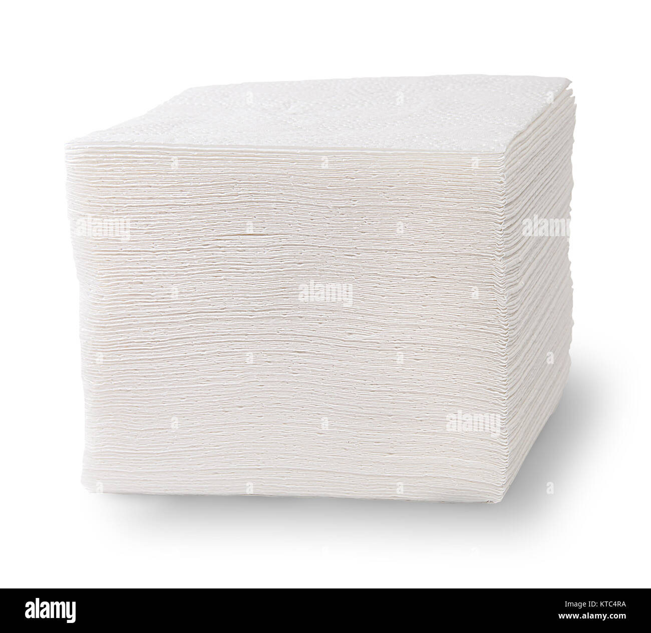 Stack Of Paper Napkins Stock Photo - Alamy