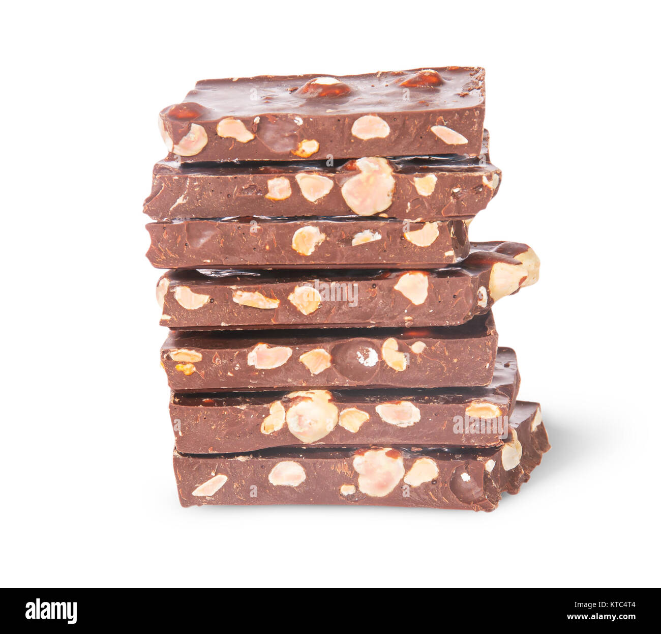 Stack of seven chocolate bars Stock Photo - Alamy