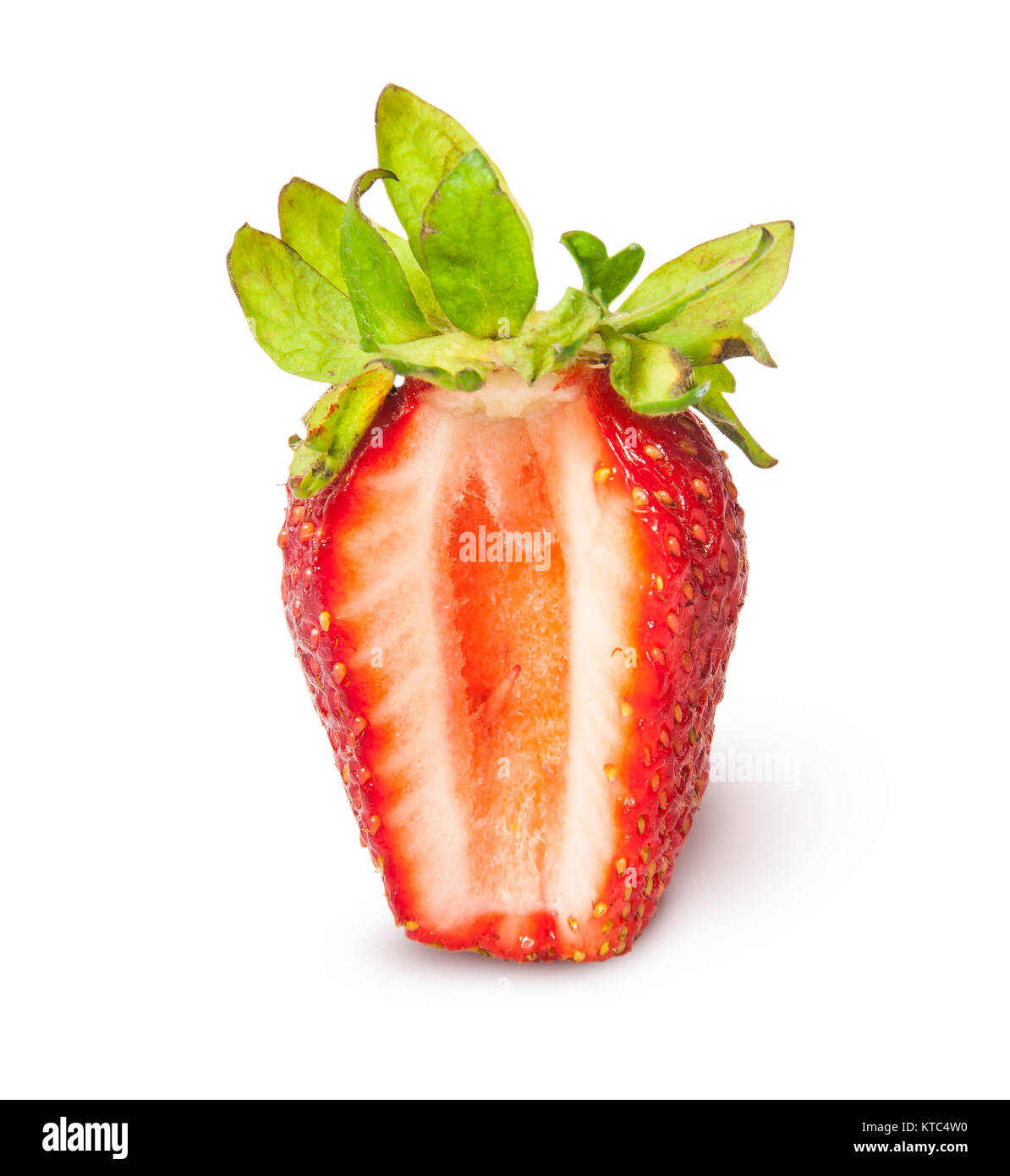 Strawberry closeup cut segment Stock Photo - Alamy