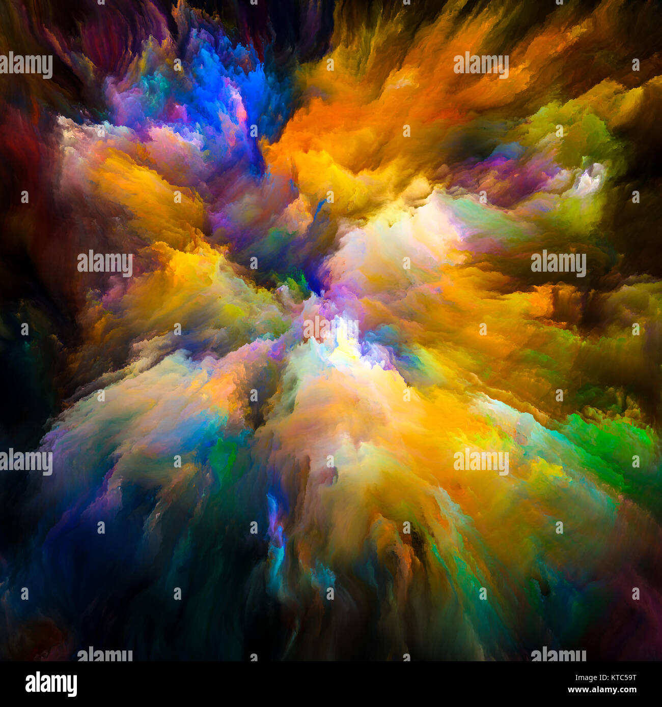 Unfolding of Virtual Canvas Stock Photo - Alamy
