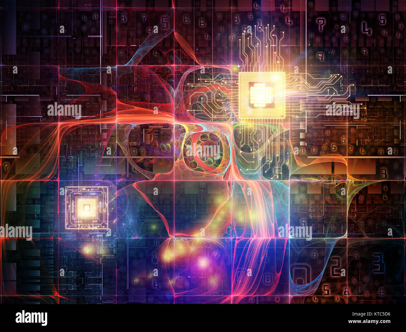 Computing Digital World Stock Photo - Alamy