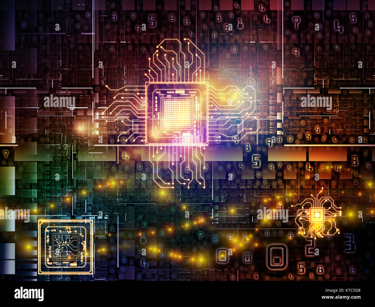 Computing Digital World Stock Photo - Alamy