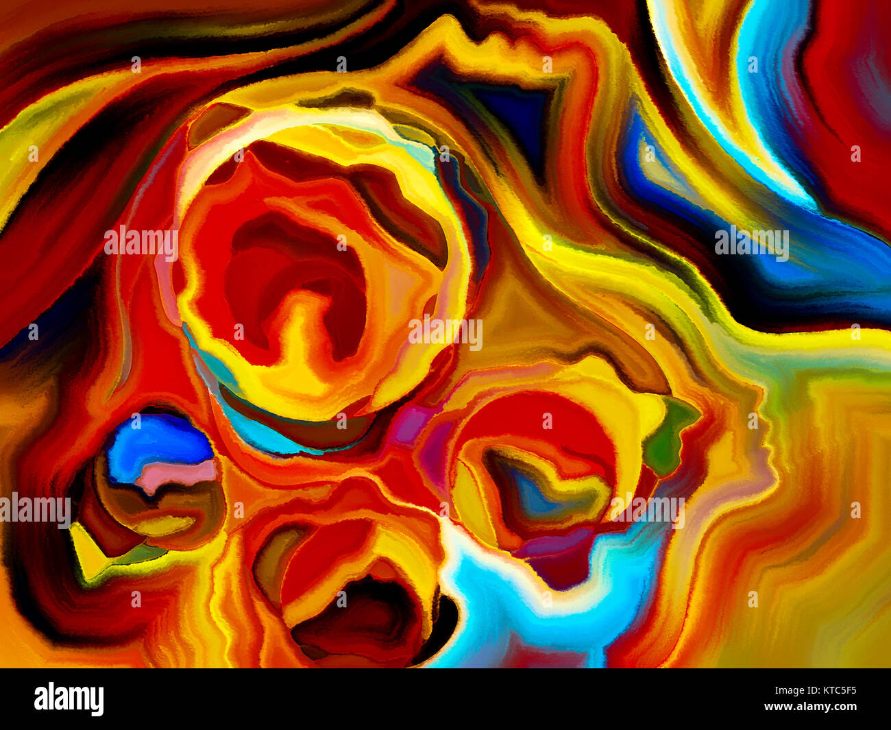 Energy of Mind Shapes Stock Photo - Alamy