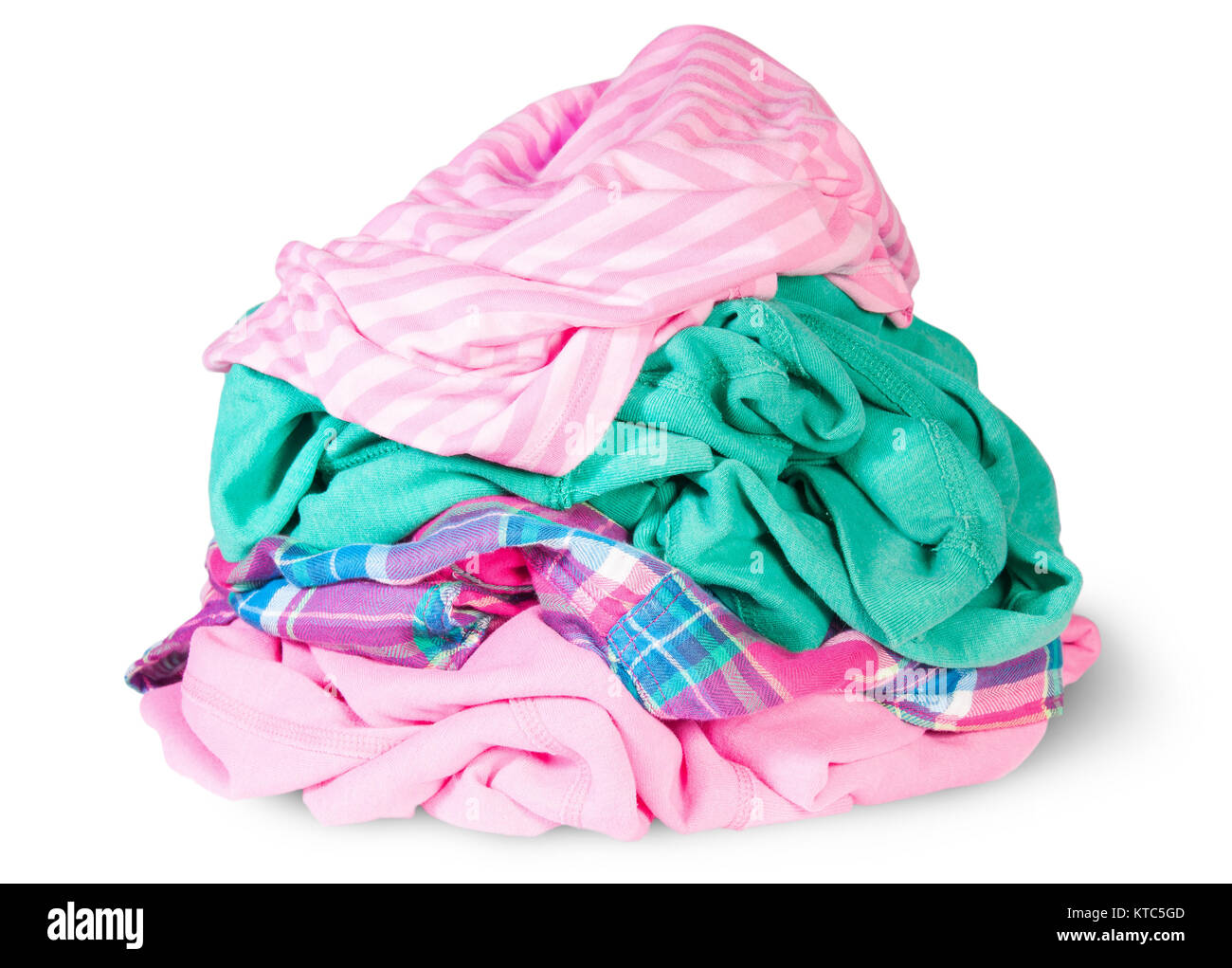 Heap Of Crumpled Clothes Stock Photo - Alamy