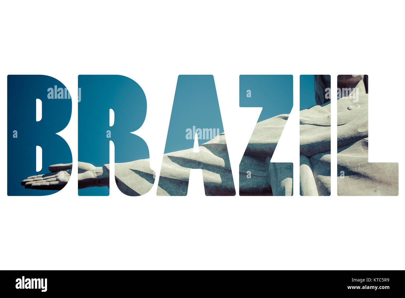 Word BRASIL over famous places in Rio de Janeiro Stock Photo - Alamy